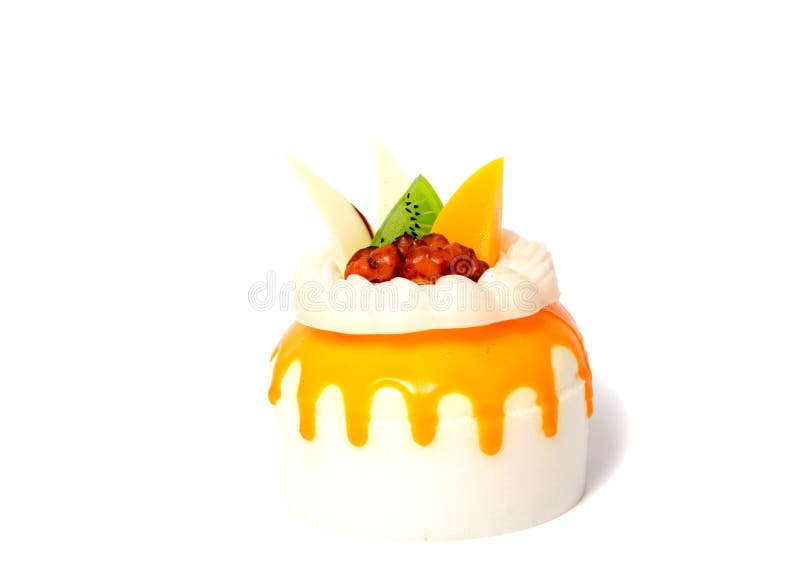 Festive Homemade Cake, Sweet Pastry, Covered with Icing. Stock Image ...