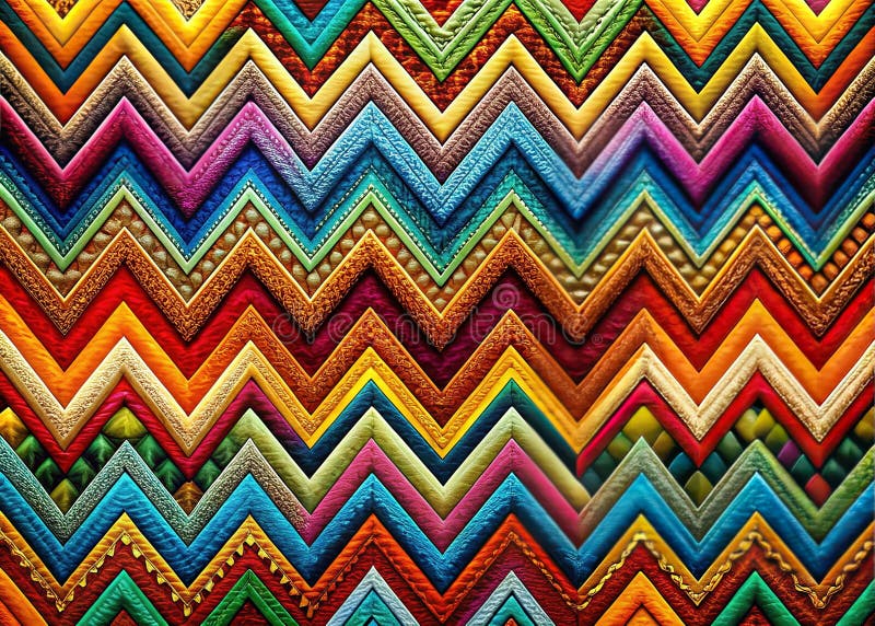 Festive Layered Chevron Patterns Elegant Geometric Designs for Holiday ...