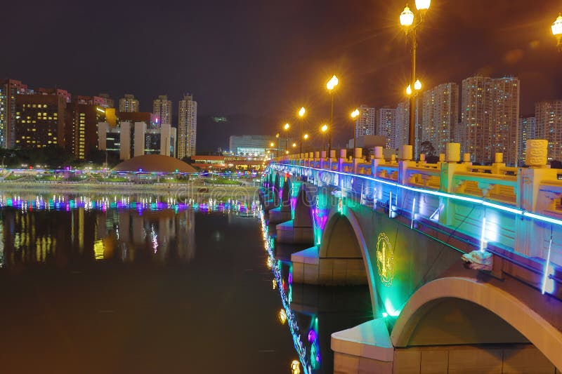 A Festive Lighting in Sha Tin Hk Dec 18 2015 Editorial Stock Photo ...