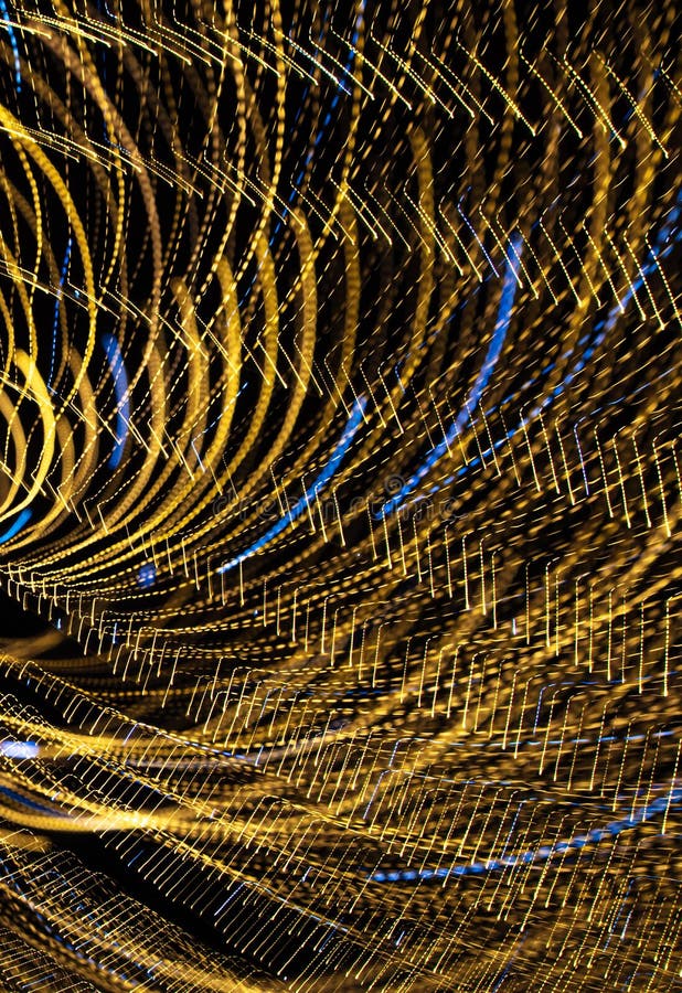 Festive Lights in Motion As an Abstract Background. Stock Image - Image ...