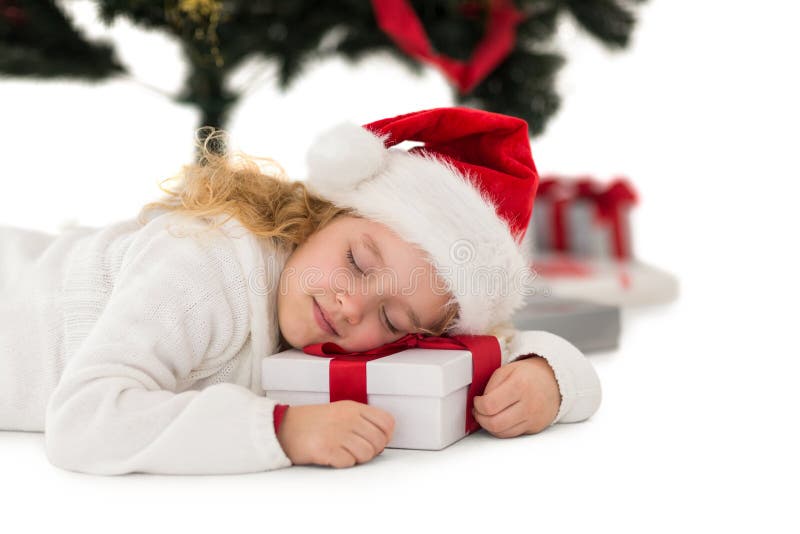 Girl Santa Hat Napping Stock Photos - Free & Royalty-Free Stock Photos ...