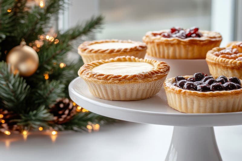 Assorted Pies Pastries Tabletop Display Stock Photos - Free & Royalty ...
