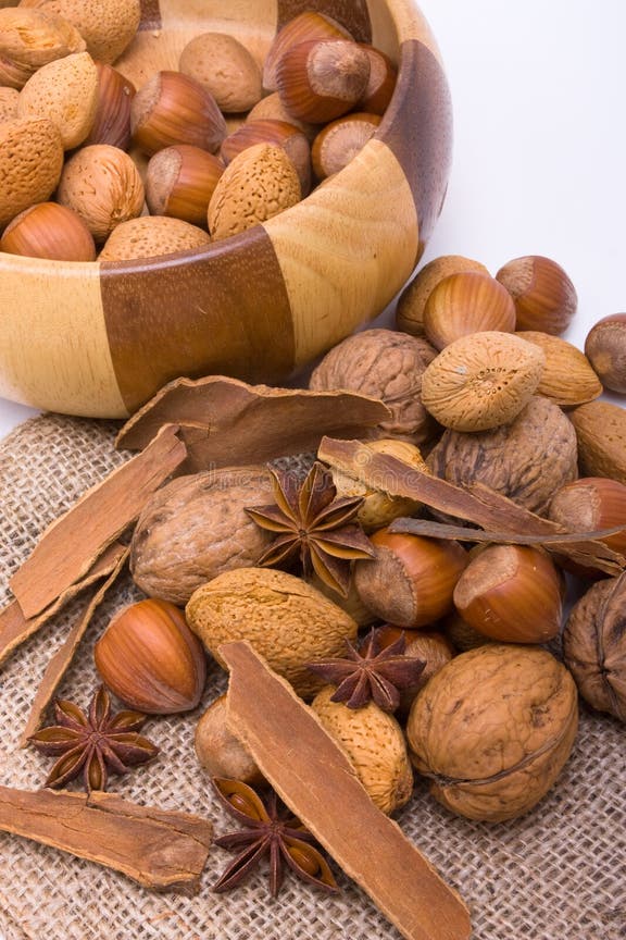 Festive Mixed Nuts n Spice stock photo. Image of food - 12061686