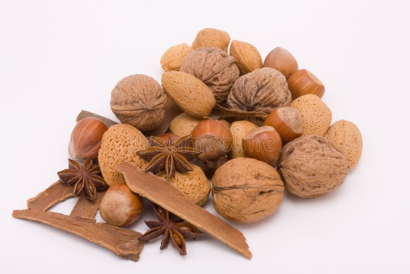 Festive Mixed Nuts n Spice stock photo. Image of food - 12061686