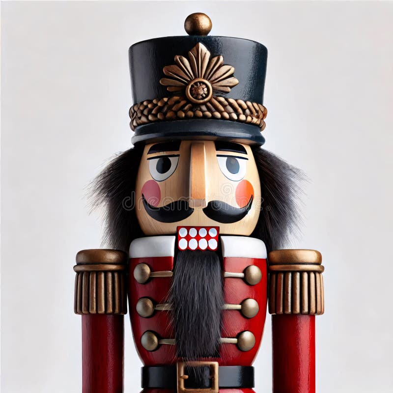 A Festive Nutcracker Soldier with a Blue Hat and Red Jacket, Ready To Guard Your Christmas Stock ...