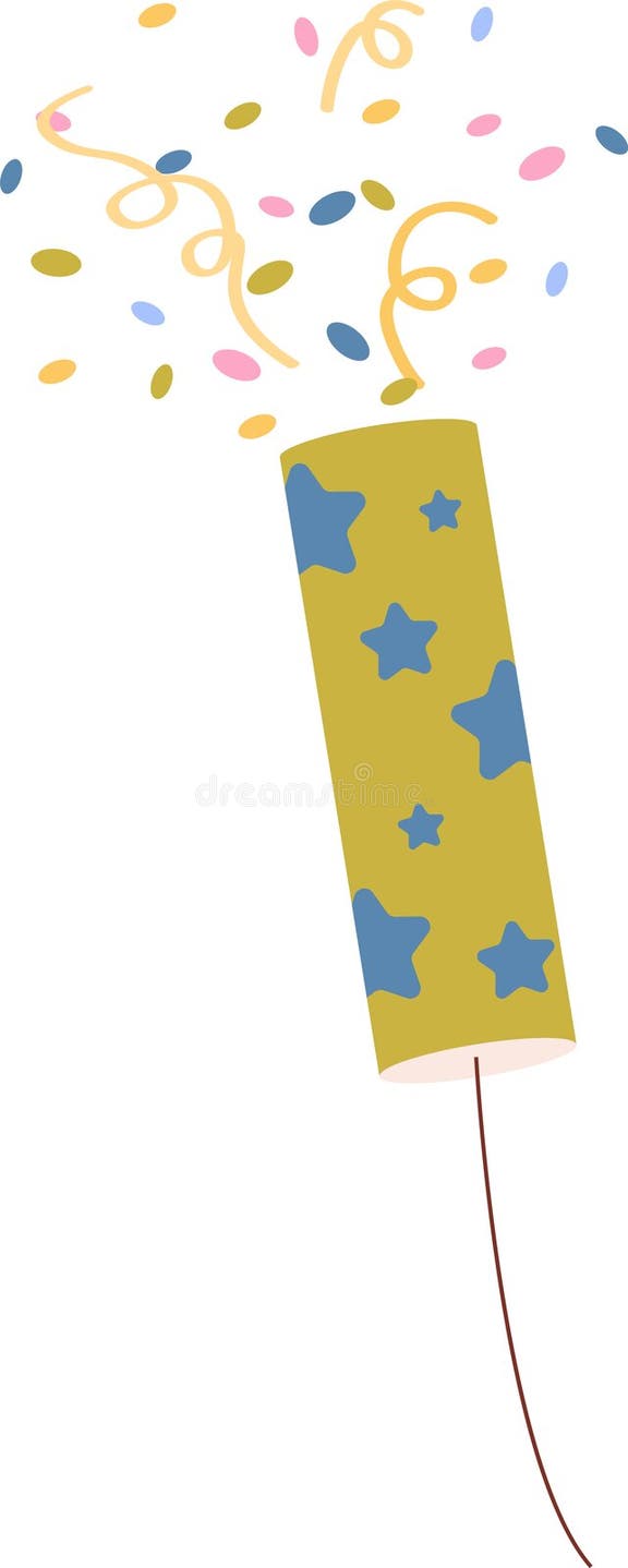 Festive Party Cracker stock vector. Illustration of cracker - 361078151