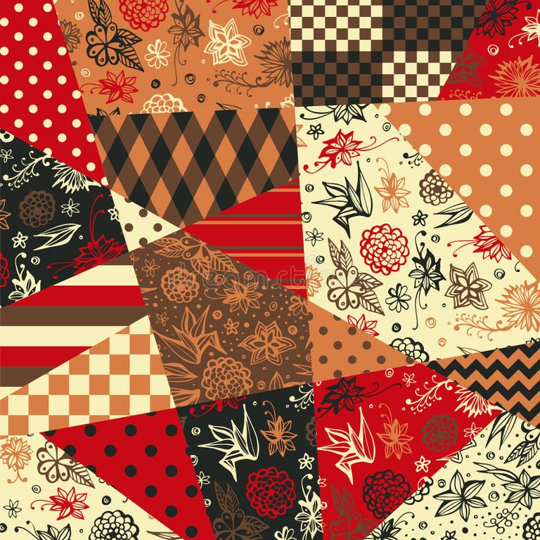 Cute Patchwork Pattern Stock Illustrations – 11,250 Cute Patchwork ...