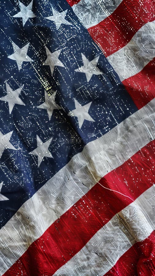 Festive Patriot Day Decorations with Flag-themed Elements. Stock ...