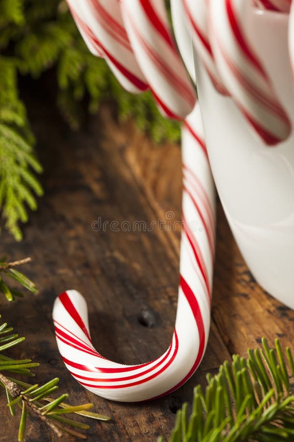 Festive Peppermint Candy Canes Stock Photo - Image of december, sweets ...