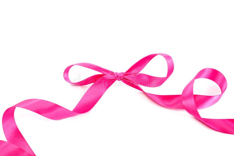 Festive pink ribbon curls. stock photo. Image of curls - 54878426
