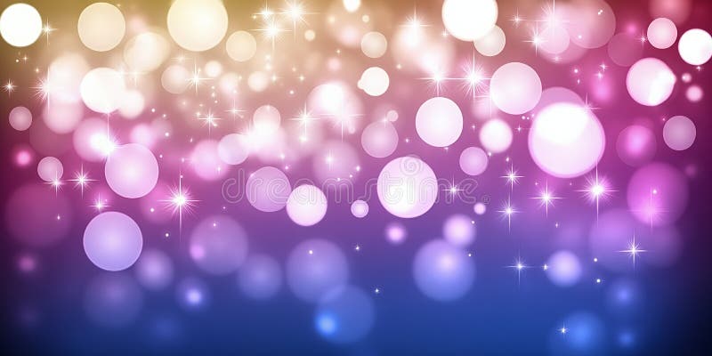 Festive Purple Pink Blue Bokeh Lights Sparkle Background Stock ...