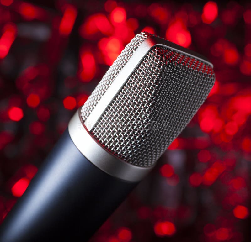 Festive radio microphone stock image. Image of karaoke - 103922071