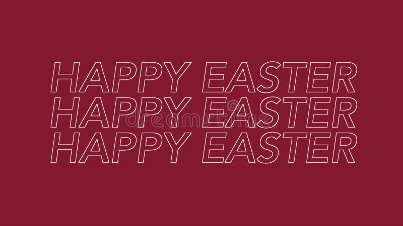 Celebrate Easter with this Vibrant Red Background and Elegant Cursive ...