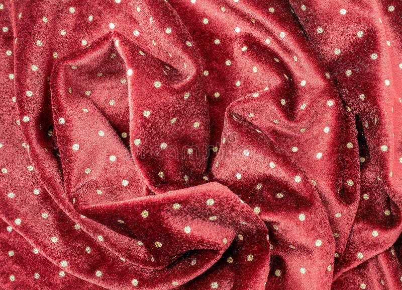 Festive Red Fabric Fold New Year Decorative Texture Stock Photo - Image ...