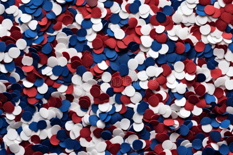 Festive Red White Blue Star. Generate Ai Stock Illustration ...