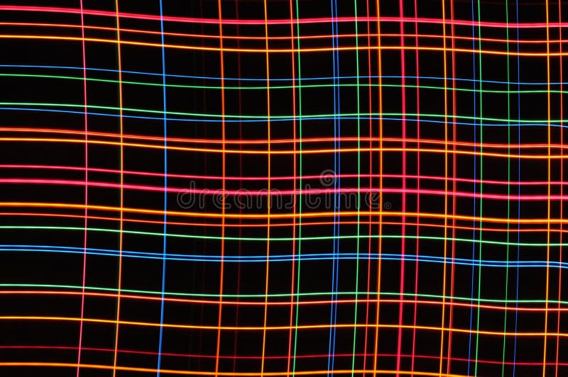 Festive Scene with a Long Exposure of a Christmas Lights Display Stock ...