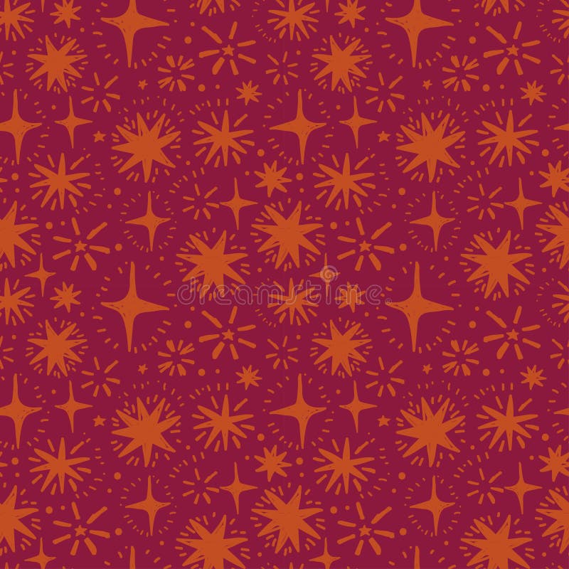 Festive Seamless Pattern with Hand Drawn Holiday Lights Stock Vector ...