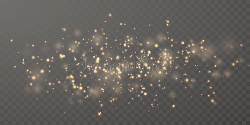 Festive Sparkling Gold Dust. Glowing Bokeh and Glitter Texture Design ...