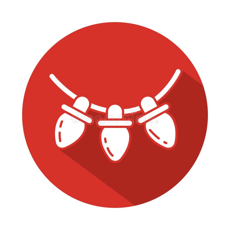 Festive String of Christmas Lights Sticker Vector Stock Vector ...