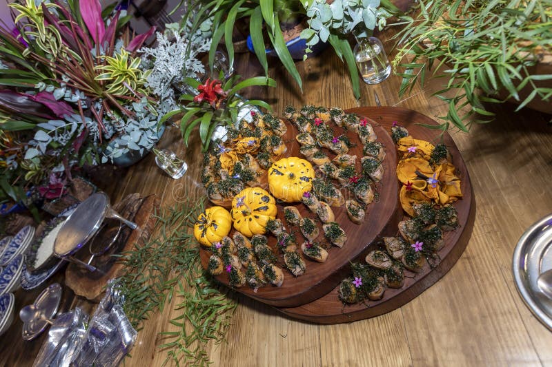 Festive Table of Assorted Brazilian Foods Stock Image - Image of ...