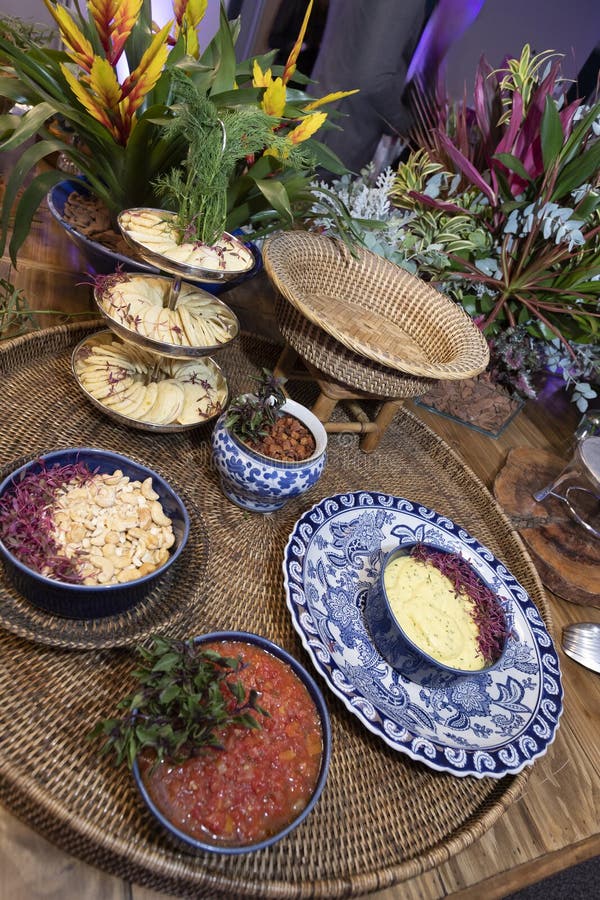 Festive Table of Assorted Brazilian Foods Stock Photo - Image of spices ...