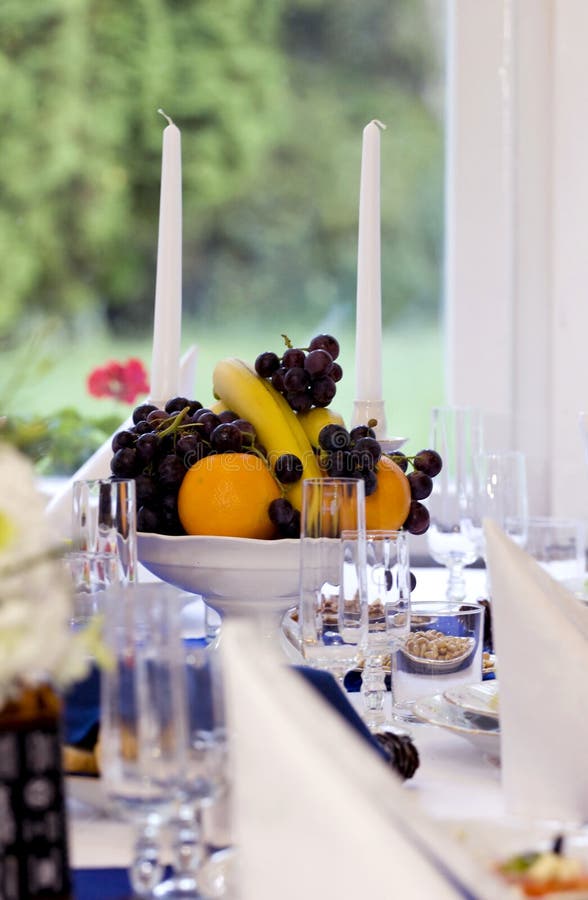 Festive table setting stock image. Image of refreshment - 15998569