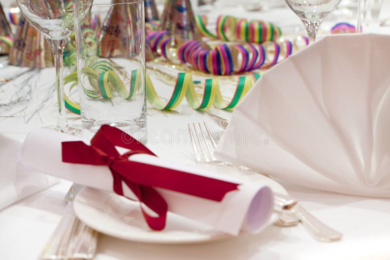 Festive table setting stock image. Image of elegance - 22639607