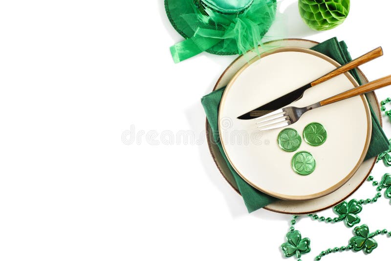 Irish table setting stock image. Image of irish, dining - 18836881