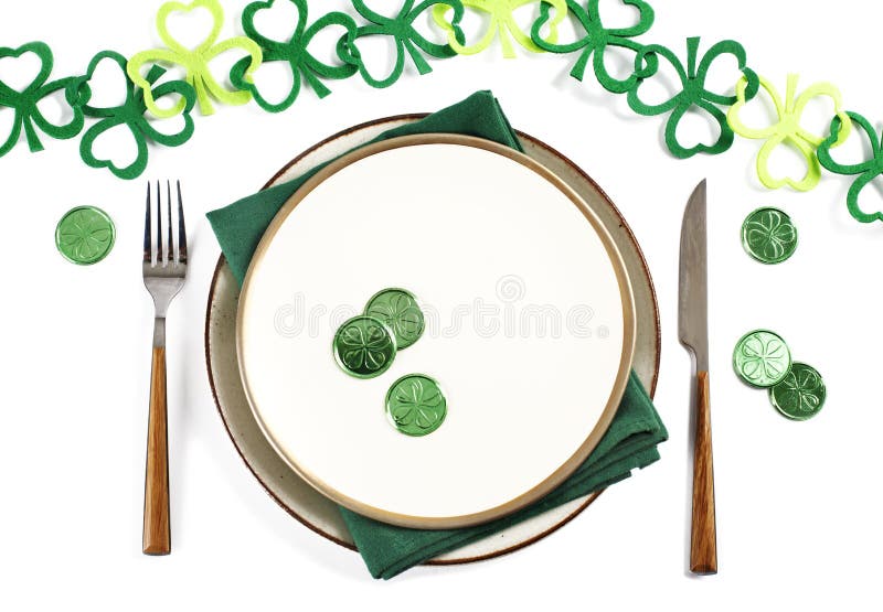 Irish table setting stock image. Image of irish, dining - 18836881