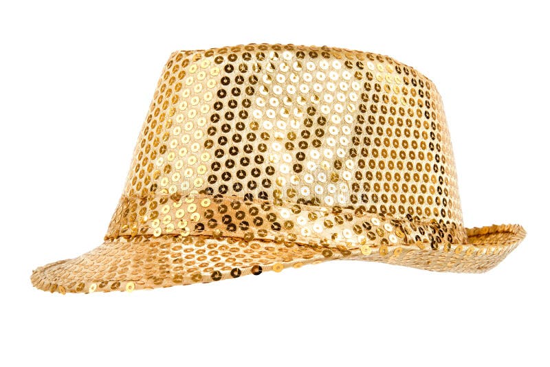 Festively shining gold hat stock photo. Image of bright - 74346082