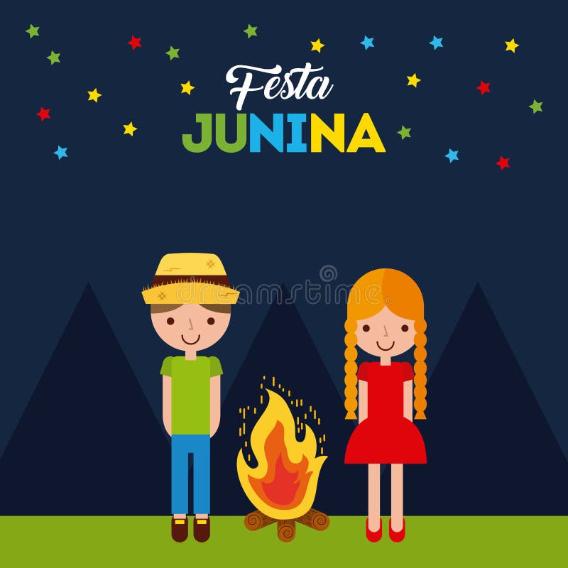 Festivity June Illustration Stock Vector - Illustration of festivity ...