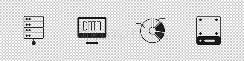 Festlegen Von Serverkomponenten-Datenanalyse Infografik Und Symbol. Vektor Vektor Abbildung ...