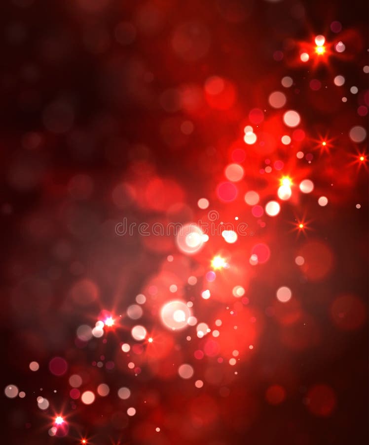 Festlicher Heller Hintergrund Mit Bokeh Und Sternen Vektor Abbildung ...