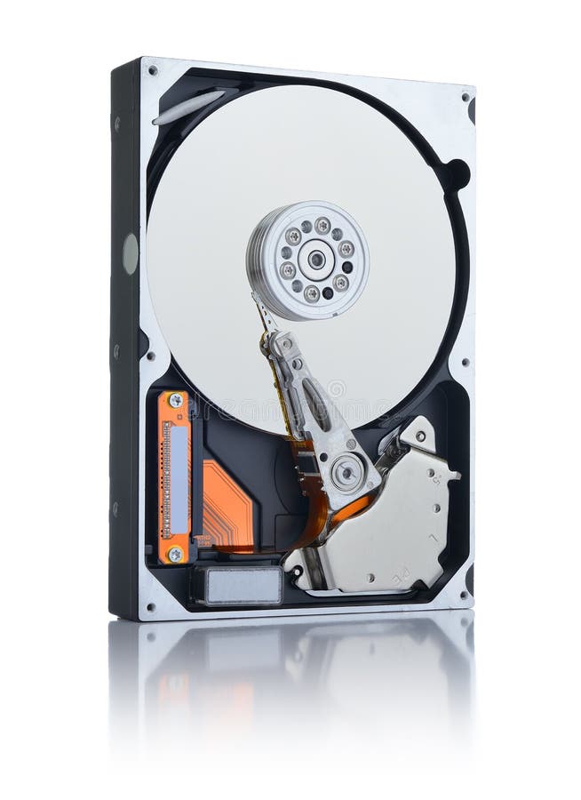 Festplatte Des Computers Im Zentrum Im Betrieb Reparatur Stockbild ...