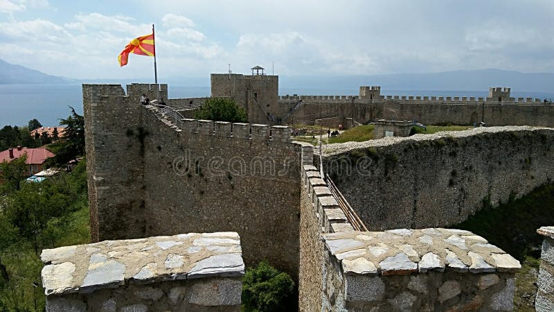 Festung stockfoto. Bild von steinmauern, geschichte, mazedonien - 92449050