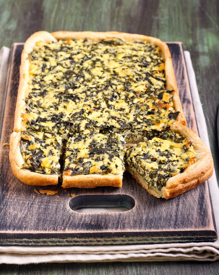 Feta Cheese and Spinach Puff Pastry Pie Stock Photo - Image of homemade ... Feta Cheese and Spinach Puff Pastry Pie Stock Photo - Image of homemade ...