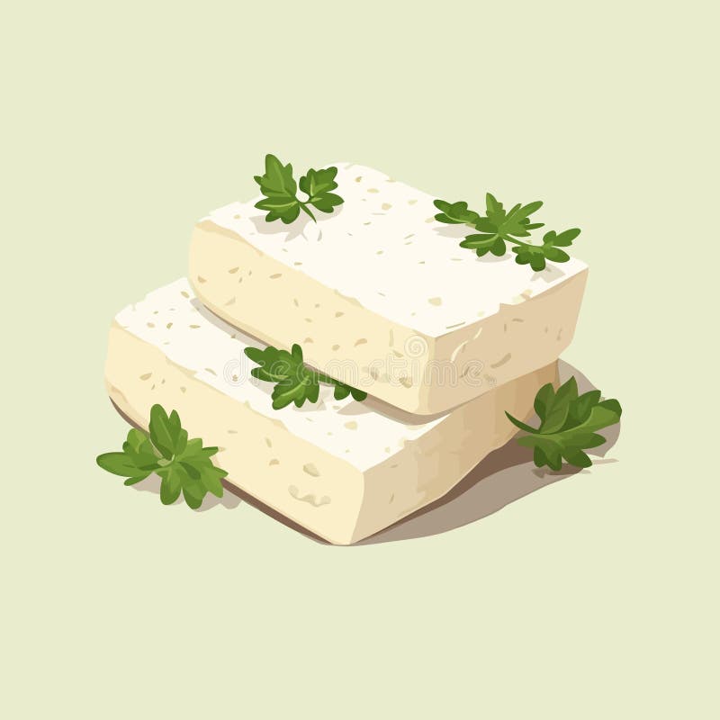 Feta Cheese Vector Flat Minimalistic Isolated Illustration Stock Vector ...