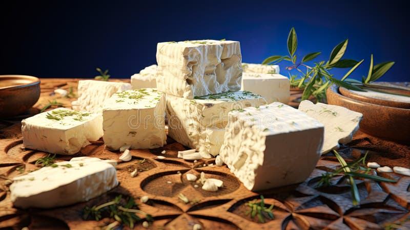Feta Exotic Patterns, Photorealistic Scenes Stock Photo - Image of ...