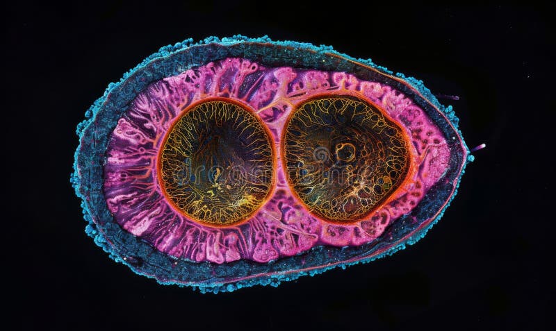 Fetal Ovary: Oocyte Development Micrograph Depicting Leptotene and ...