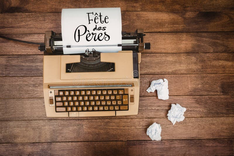 Fete Des Peres Written on Paper Stock Image - Image of pattern, blank ...