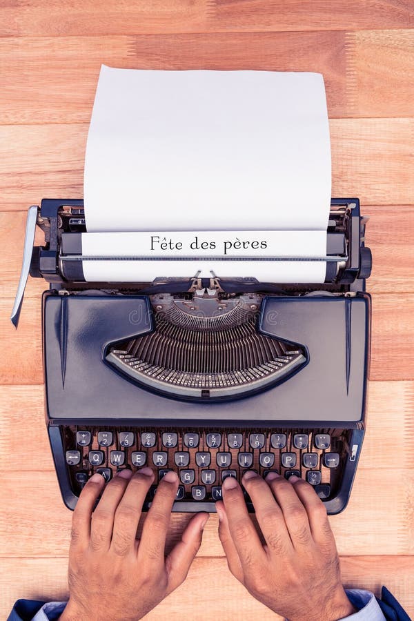 Fete Des Peres Written on Paper Stock Image - Image of pattern, blank ...