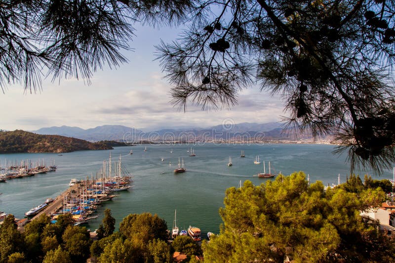 Fethiye Harbour, Turkey stock photo. Image of resort - 170119426