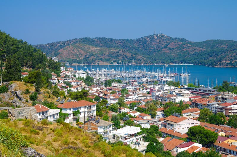 FETHIYE, TURKEY - June, 2019: View of the City from Mountain Editorial ...