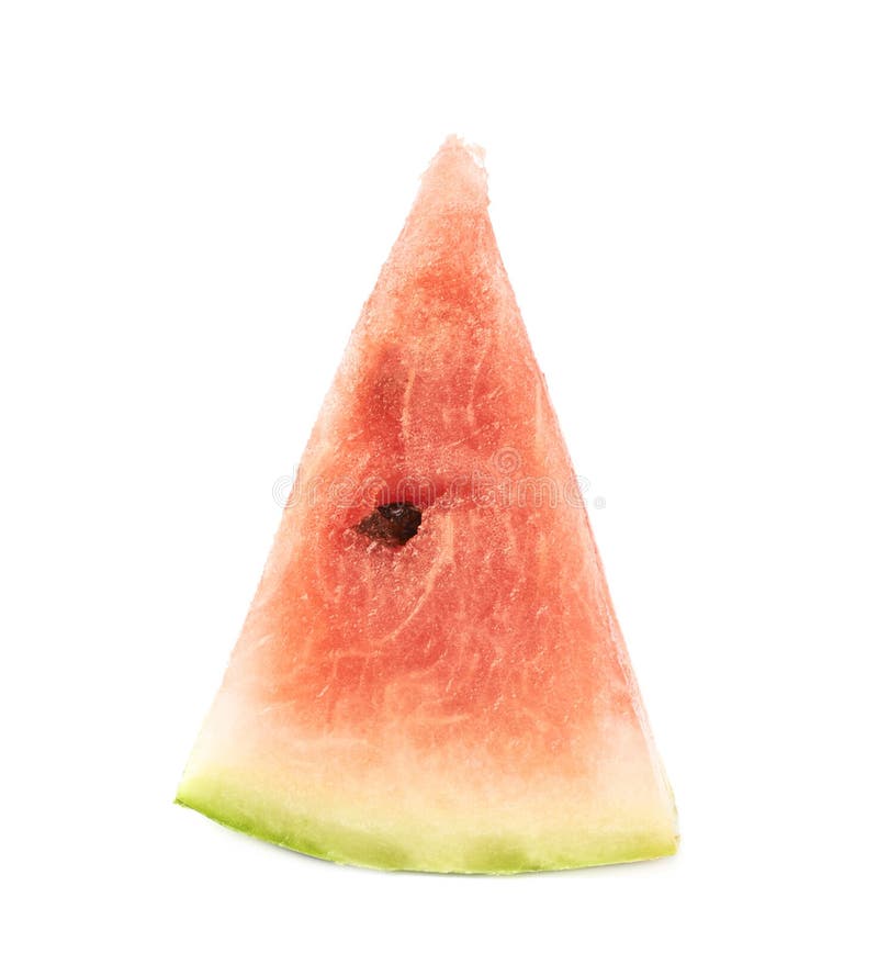 Fetta Dell'anguria a Forma Di Triangolo Isolata Fotografia Stock ...