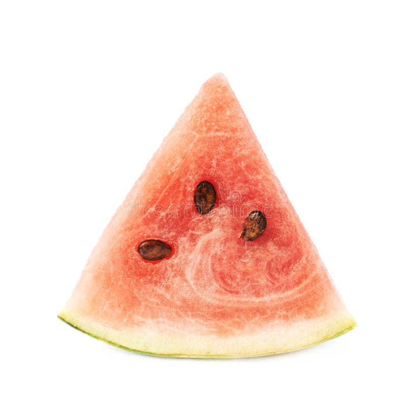 Fetta Dell'anguria a Forma Di Triangolo Isolata Immagine Stock ...