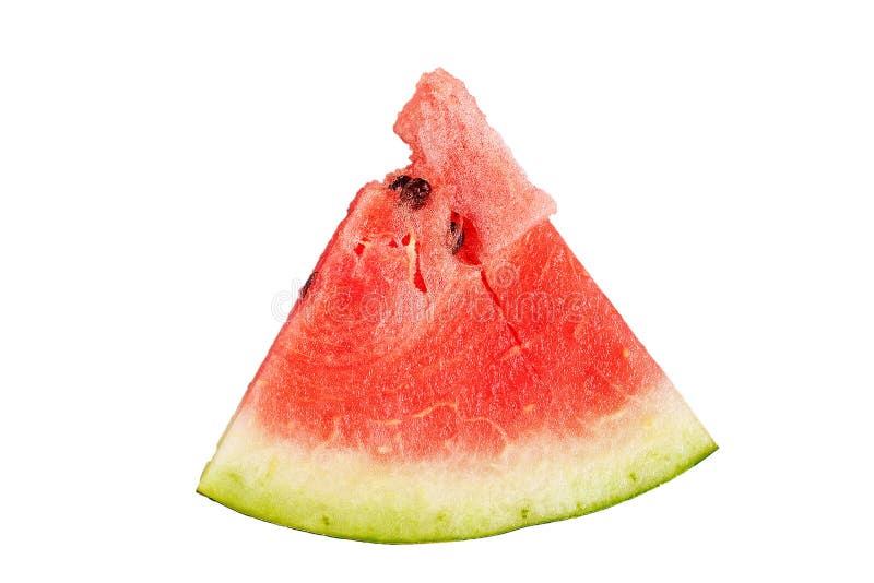 Fetta dell'anguria isolata immagine stock. Immagine di uscire - 85071017
