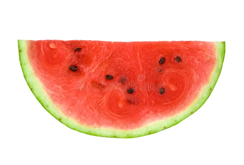 Fetta Succosa, Matura E Deliziosa Di Anguria Immagine Stock - Immagine ...