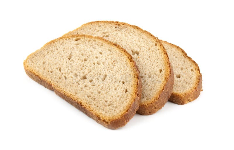 Fetta tre di pane immagine stock. Immagine di marrone - 23204755