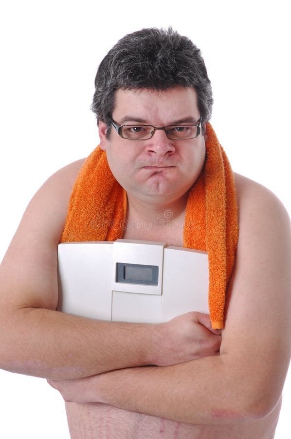 Fetter Mann, Der Training Mit Dumbells Tut Stockfoto - Bild von ...