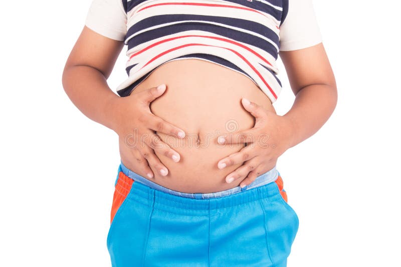Fettbauch Des Kleinen Jungen Stockfoto - Bild von lächeln, teil: 76787740